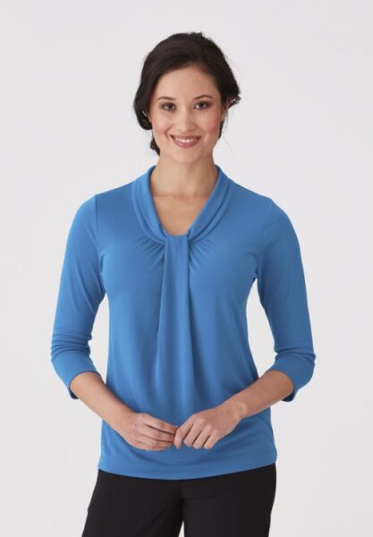 Pippa Knit 3/4 Sleeve w/ MSS Embroidery - Workwise Clothing B2B